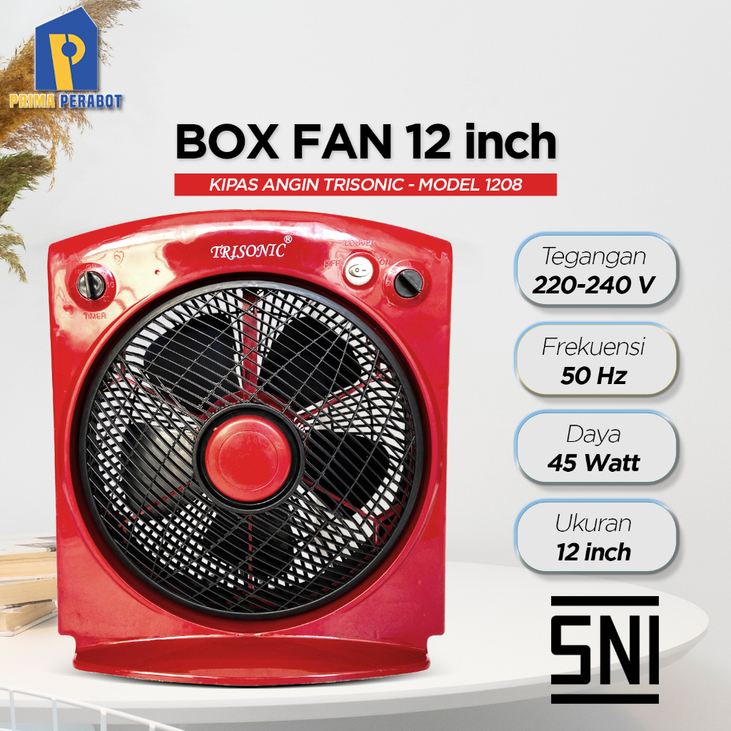 Jual Kipas Angin Kotak Box Fan Trisonic 12 inch | Shopee Indonesia