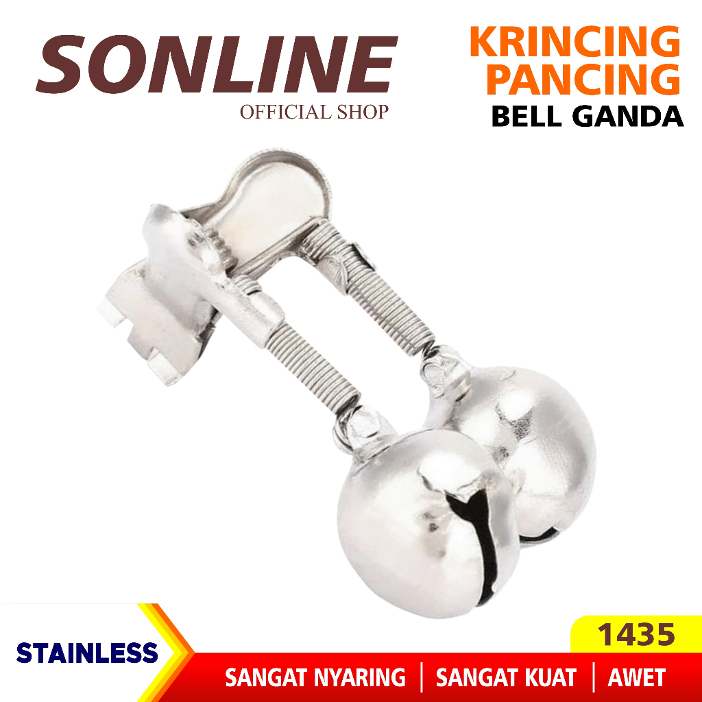 Jual SONLINE - Bell Joran Stainless Bel Alarm Kerincing Rod Lonceng ...