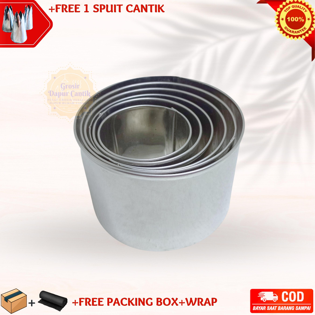 Jual Ring Roti Bulat / Ring cutter / Ring Burger Tinggi 7 Cm Bahan ...