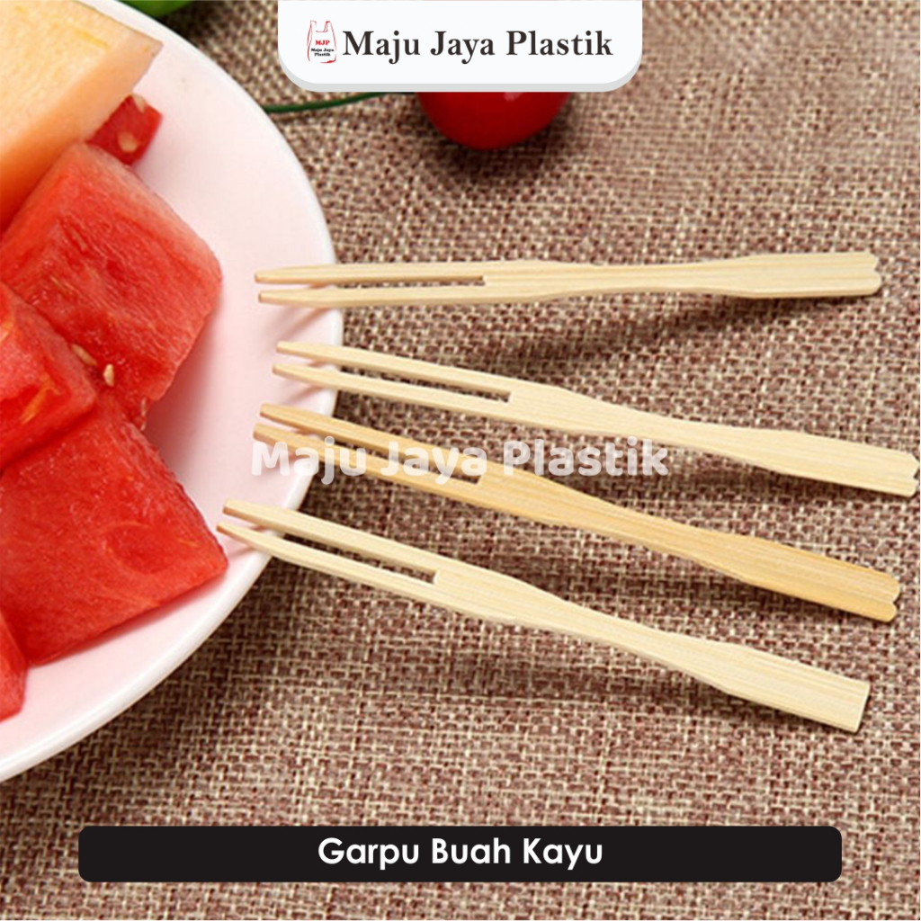 Jual Garpu Spork Mini 100 pcs – Plastik & Kayu, Warna-Warni, Tusuk Kue ...