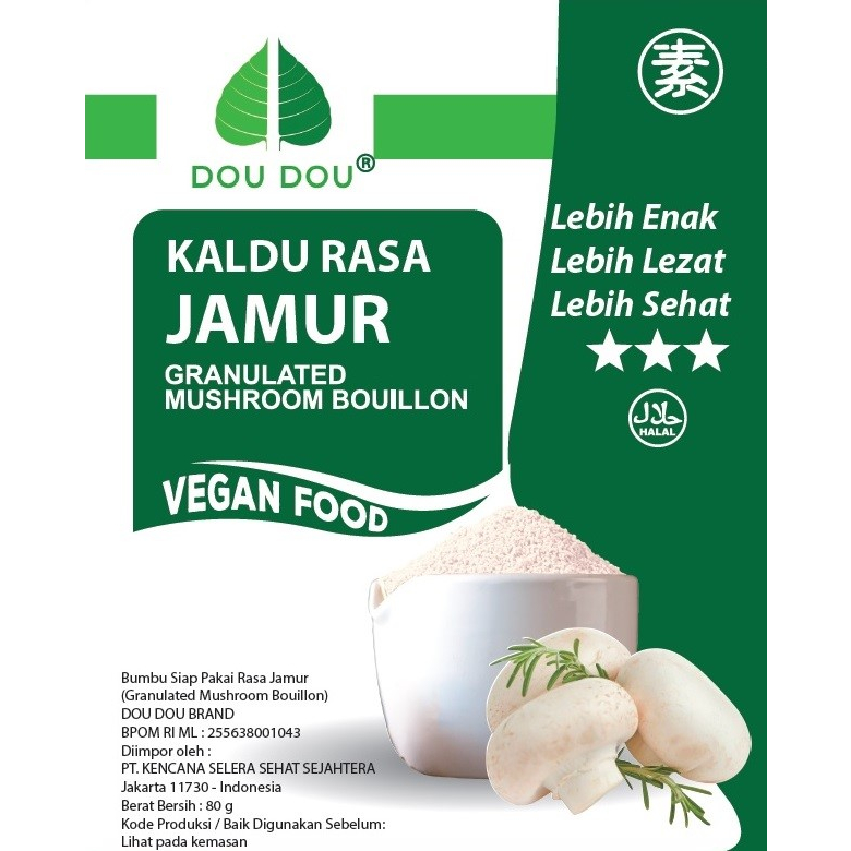 Jual Dou Dou Kaldu Jamur 80 gr | Shopee Indonesia