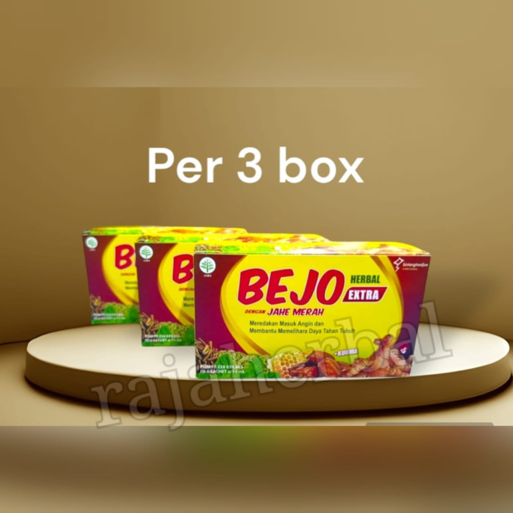 Jual PER 3 BOX Bejo Jahe Merah Ekstra + Kurma | Meredak Masuk Angin ...