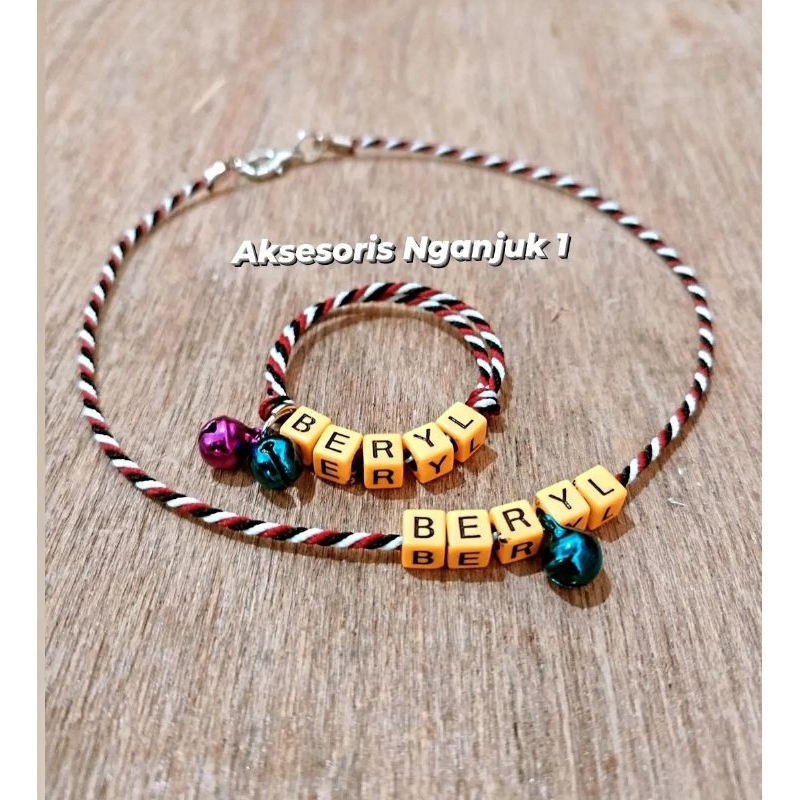 Jual [PAKET] Kalung dan Gelang Tridatu / Gelang Telon Dengan Custom ...