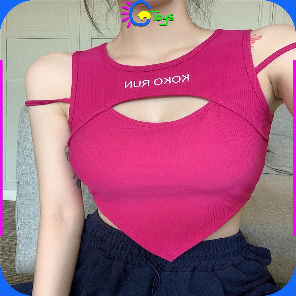 Jual CR-P341 Tanktop Wanita Leher Bulat Atasan Simple Polos Korean ...