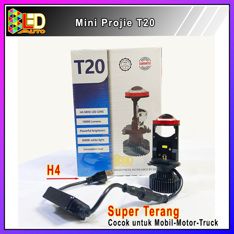 Jual Mini Projie Biled projector Lampu mobil motor H4 super terang ...