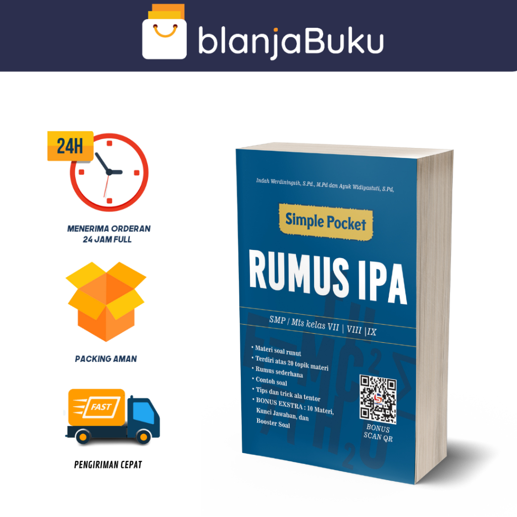 Jual Buku Rumus IPA SMP - Simple Pocket Rumus IPA SMP/MTs Kelas VII ...