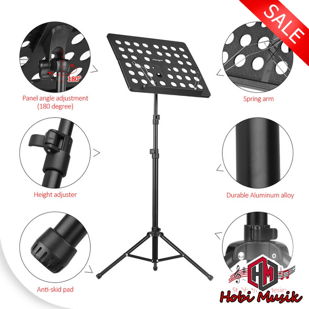 Jual Tripod Stand Partitur Sheet Musik 180 Derajat | Shopee Indonesia