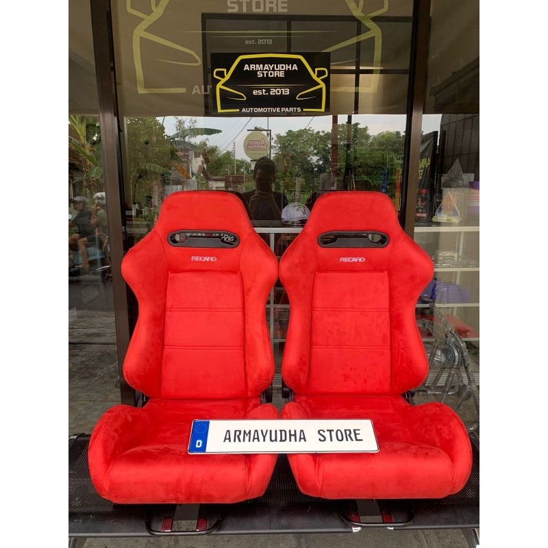 Jual Jok Racing Recaro SR3 Merah Suede Import High Quality | Shopee ...