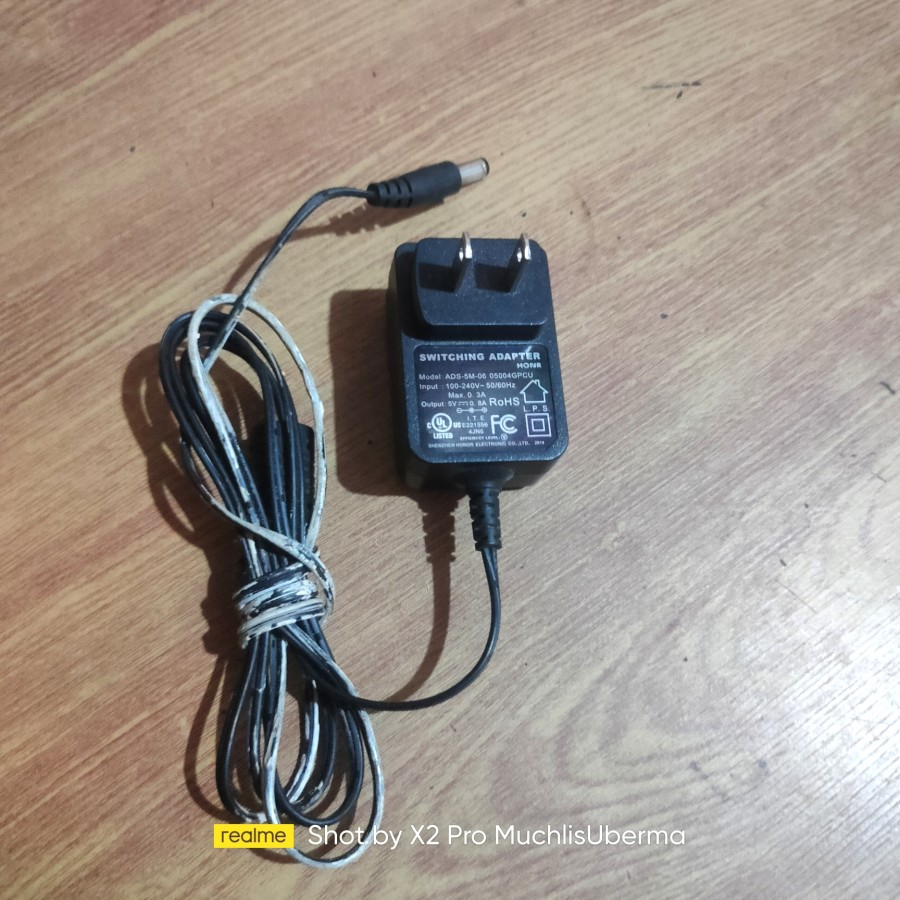 Jual Adaptor ADS-5M-06 05004GPCU 5V 0.8A Adapter Jack besar 5.5mm x 2 ...