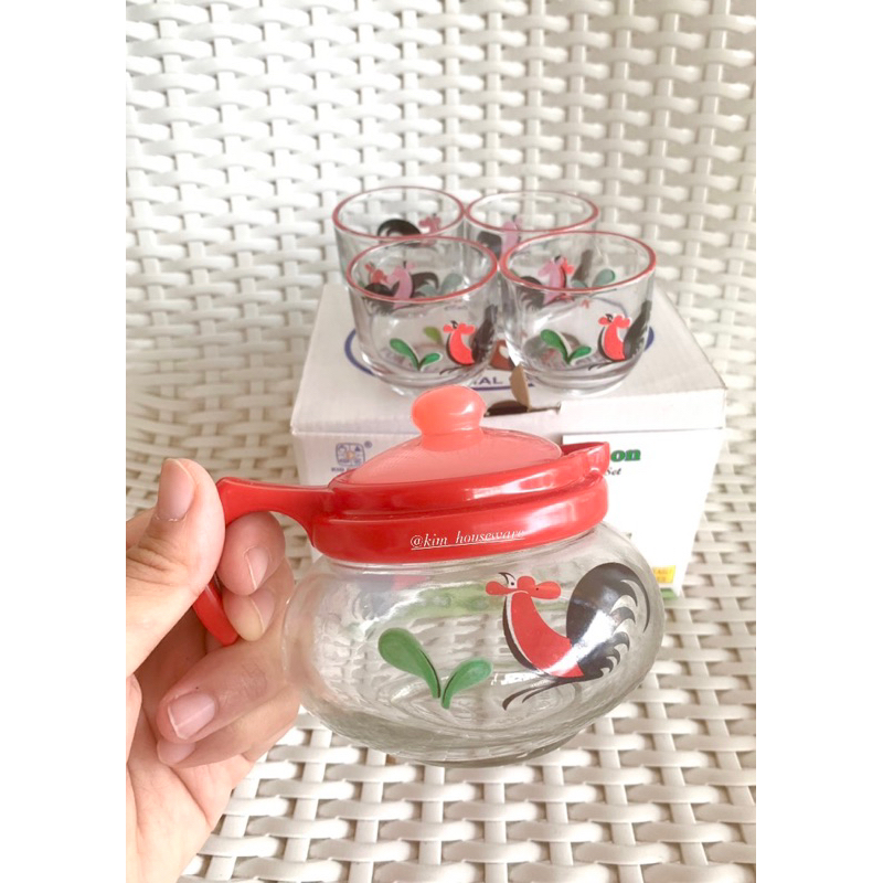 Jual teko set mini ayam jago gelas sloki | Shopee Indonesia