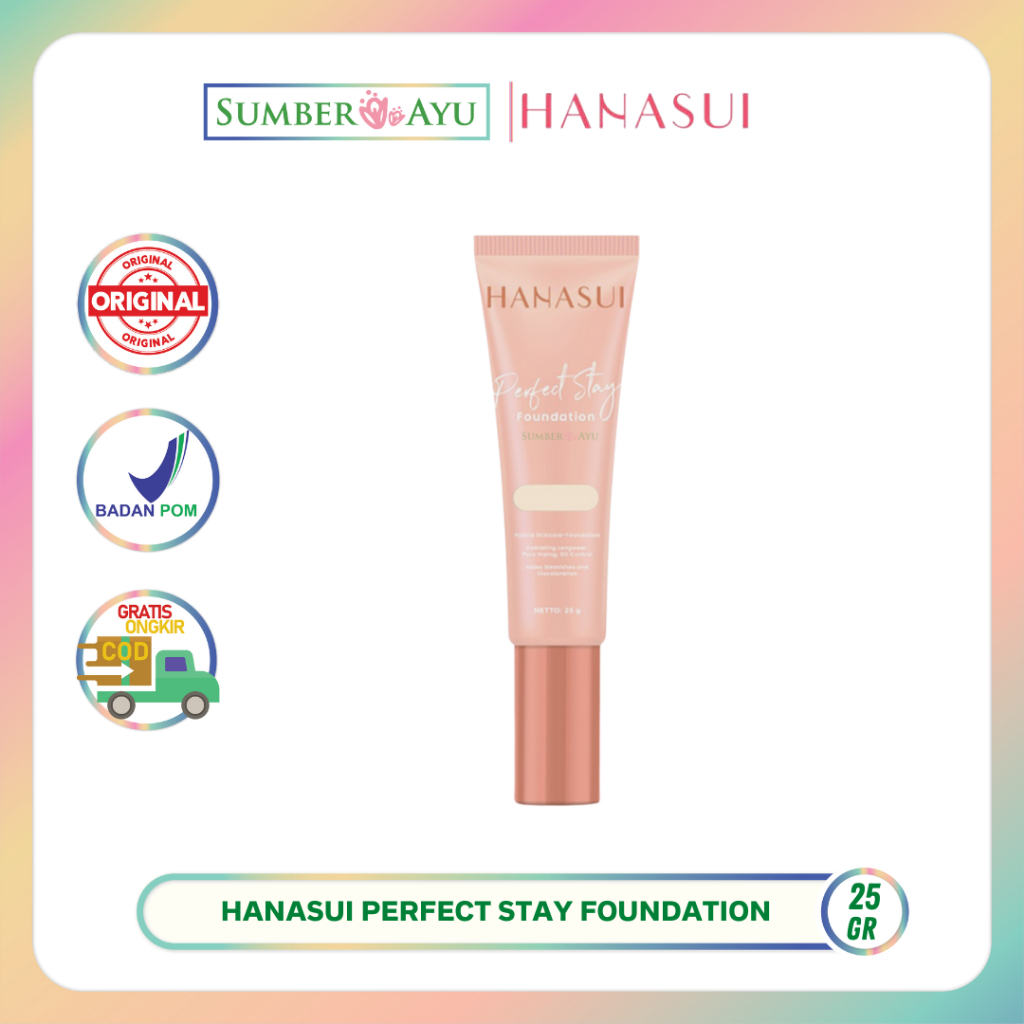Jual SUMBER AYU HANASUI PERFECT STAY FOUNDATION | Shopee Indonesia