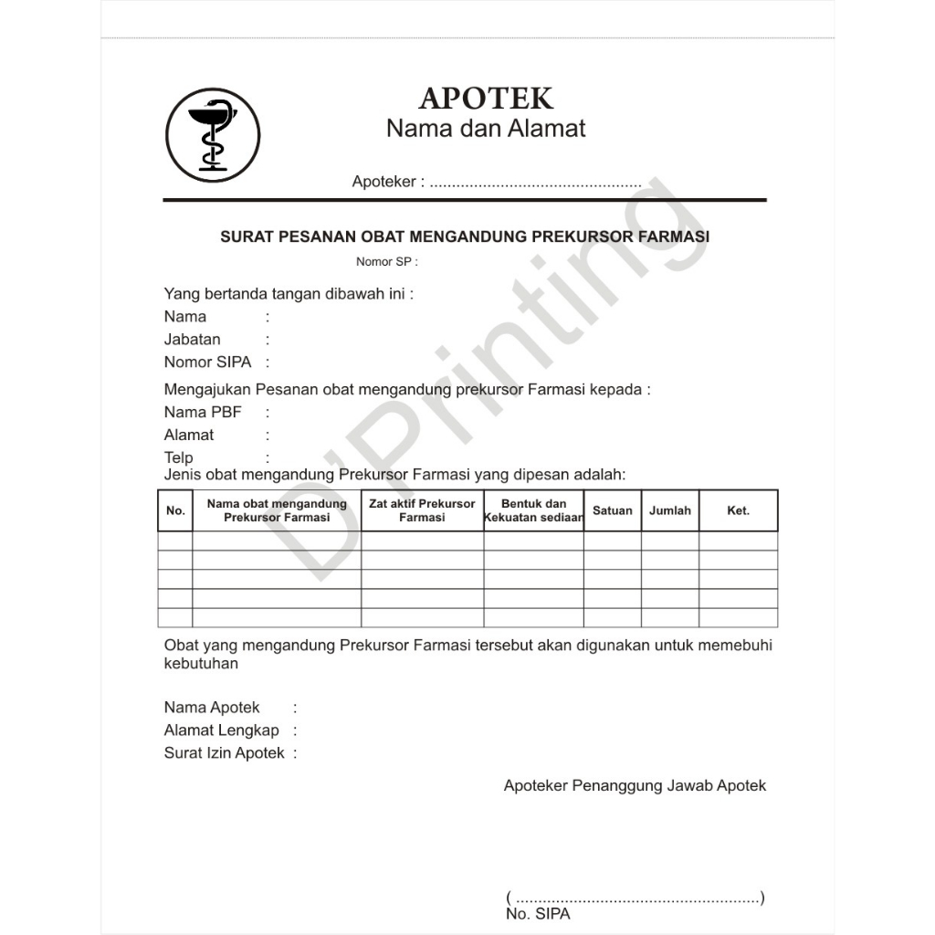 Jual surat pesanan / obat mengandung prekursor farmas / OOT / SP ... Jual surat pesanan / obat mengandung prekursor farmas / OOT / SP ...