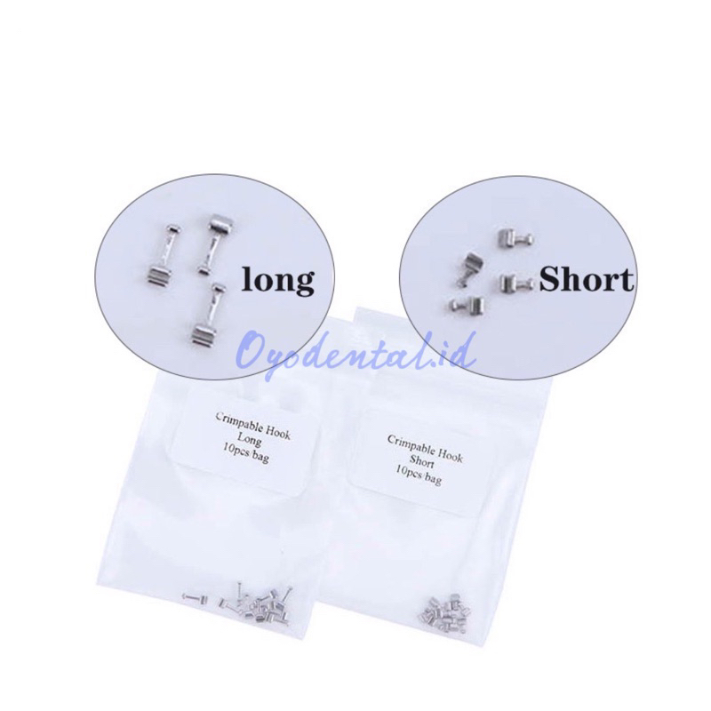 Jual Dental Sliding Crimpable Hook Ortho Orthodontic Behel Bracket ...