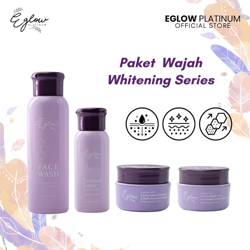 Jual Eglow Platinum Whitening Series | Shopee Indonesia