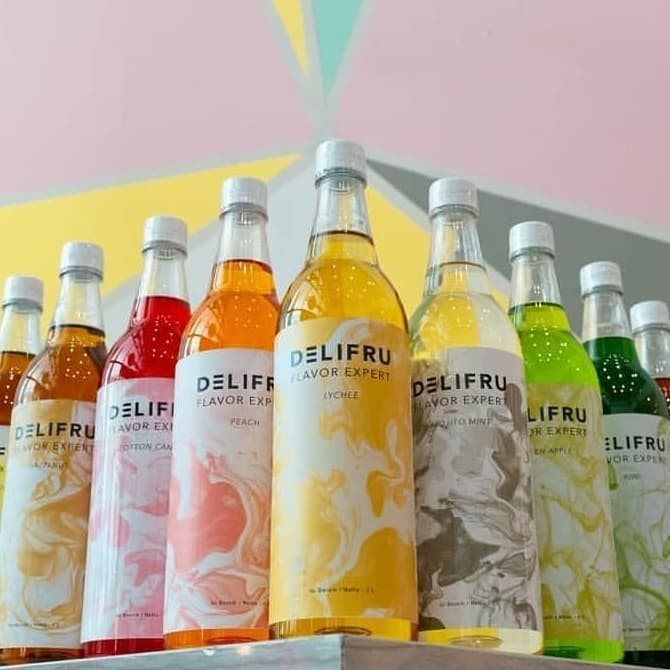 Jual DELIFRU SYRUP ALL FRUIT VARIAN 1L / SIRUP DELIFRU BUAH & MOJITO 1 ...