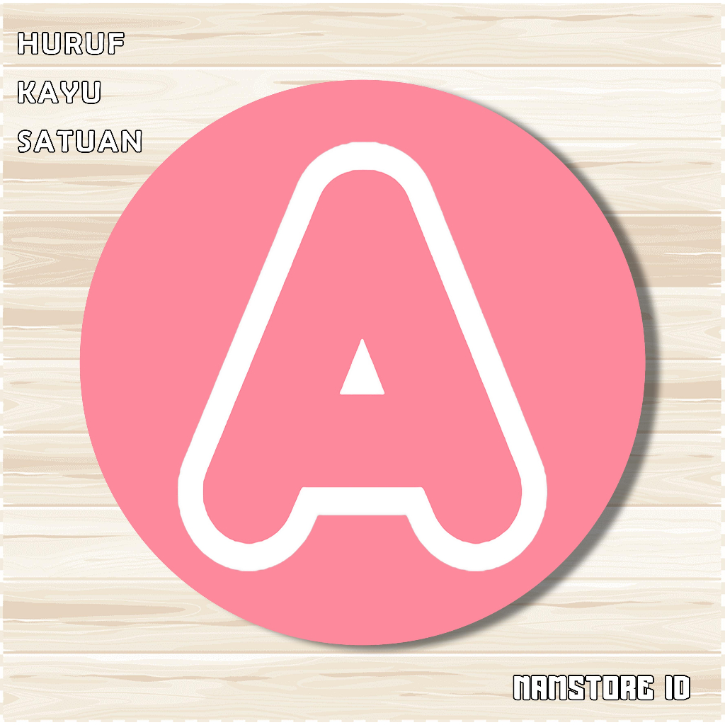 Jual huruf kayu satuan bentuk bulat | Shopee Indonesia