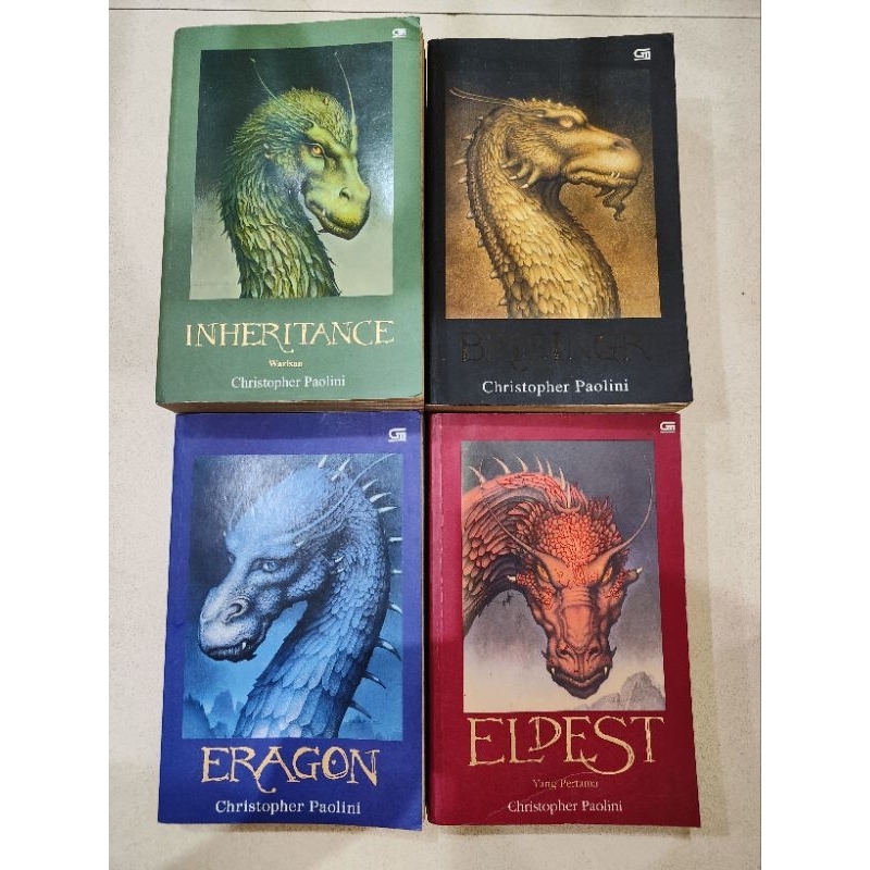 Jual original novel Set Eragon Eldest Brisingr Inheritance Christopher ...