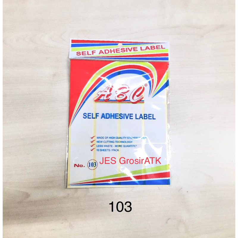 Jual ABC Label Stiker Nama no 103 99 121 112 / Label Undangan / Self ...