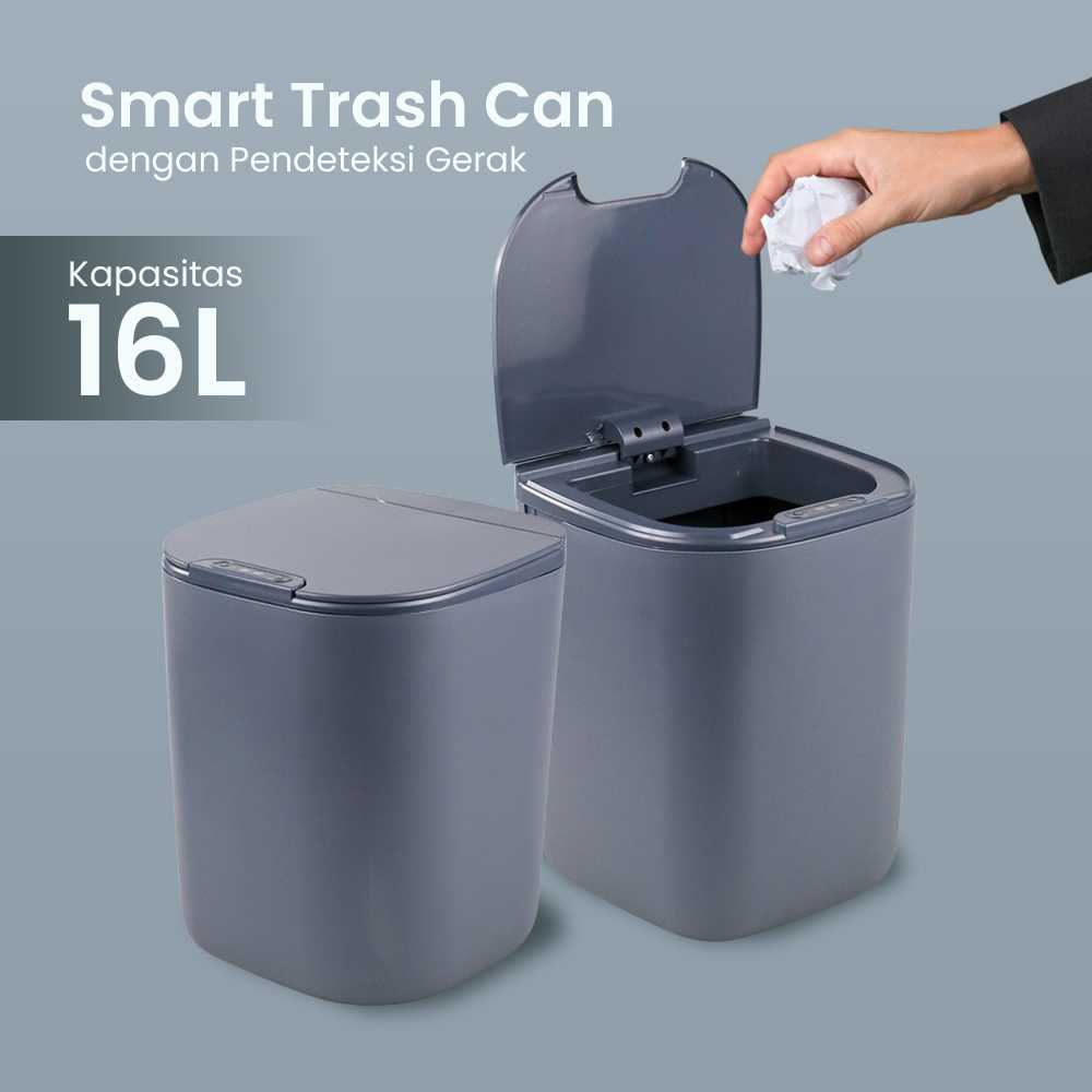 Jual Tempat Sampah Otomatis dengan Sensor Gerak 16 Liter | Shopee Indonesia