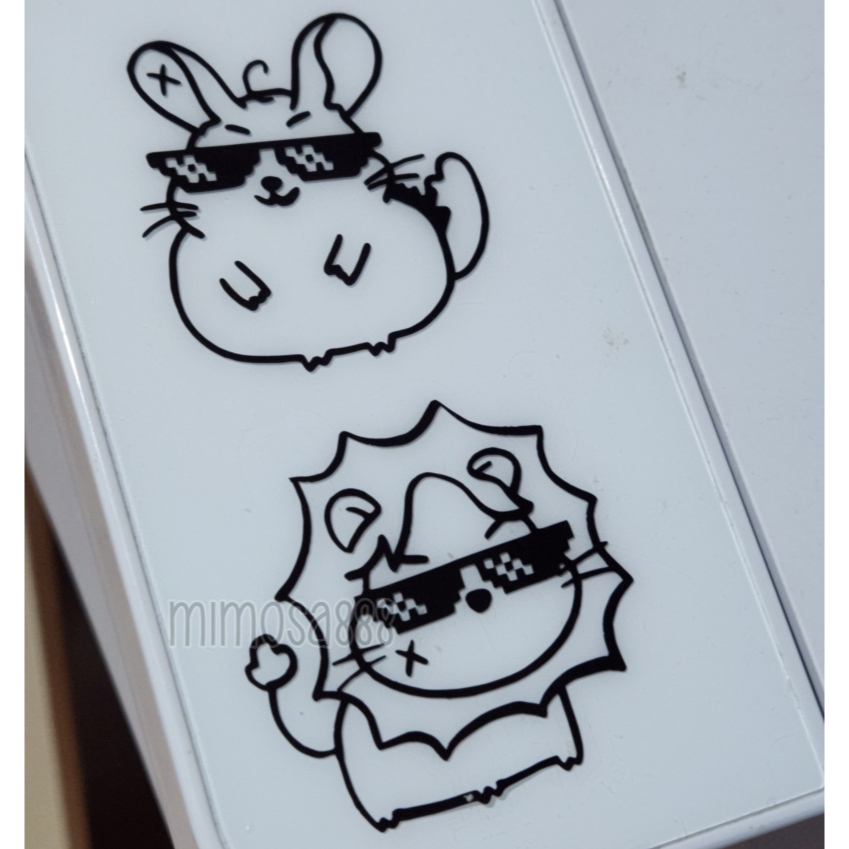 Jual [cutting sticker] nong lion & chinzhilla my school president ...