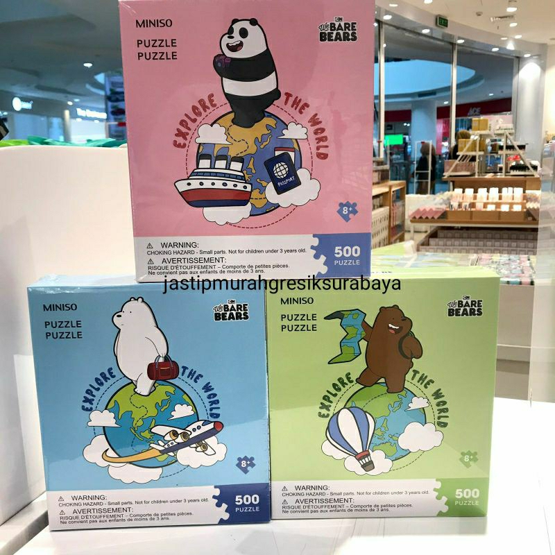 Jual 500 PUZZLE WE BARE BEARS MINISO 300 PUZZLE WE BARE BEARS MINISO ...