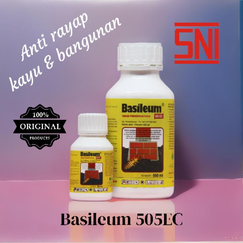 Jual Anti rayap Kayu dan bangunan BASILEUM 505EC kemasan 80 ml | Shopee ...