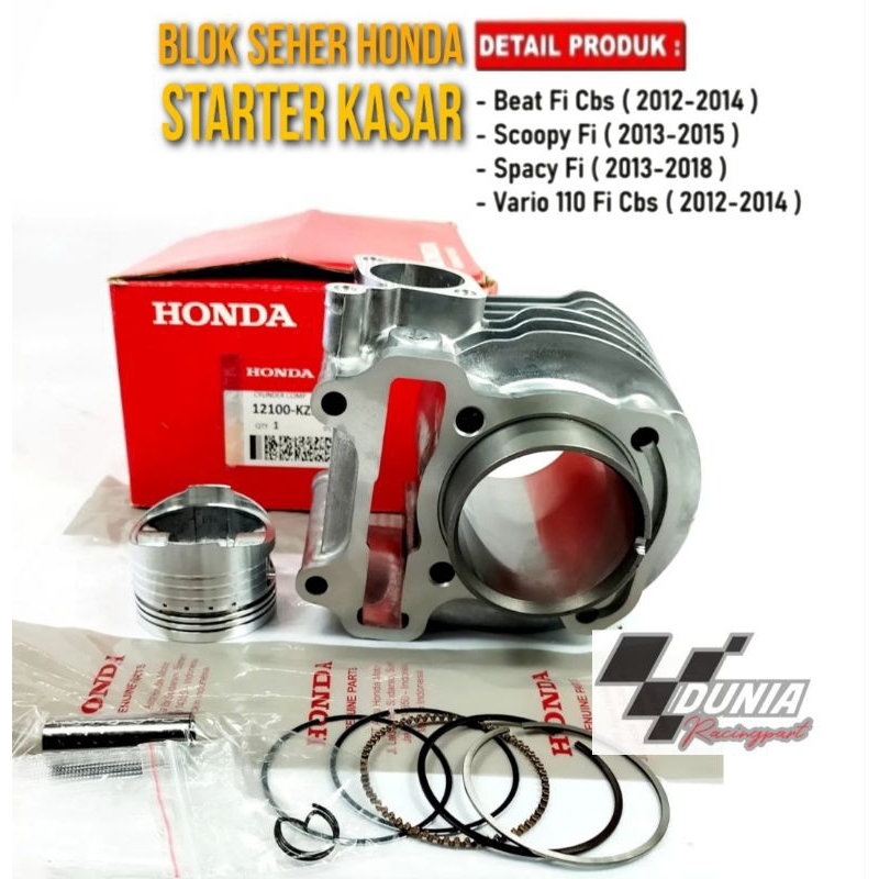 Jual Blok Seher Set Komplit Piston Starter Kasar Beat fi Scoopy fi Vario 110 fi Spacy fi KODE ...