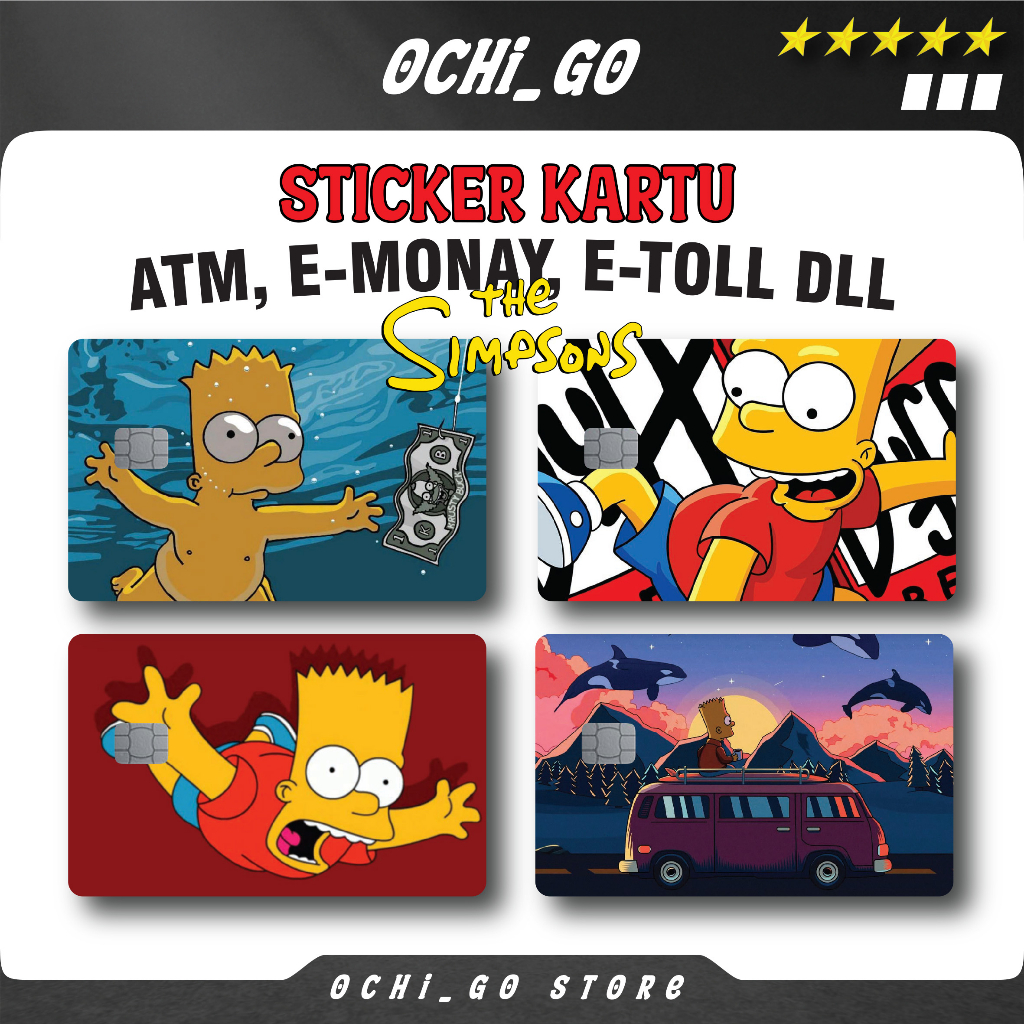Jual Sticker Stiker Kartu Atm Garskin Skin Card Atm - The Simpson ...