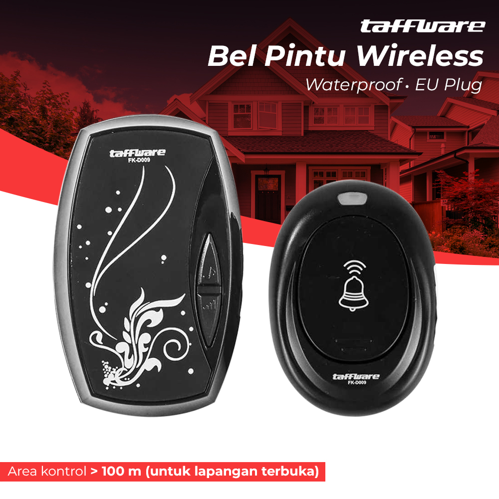 Jual Bel Bell Pintu Rumah Kantor Wireless Tanpa Kabel Nirkabel ...