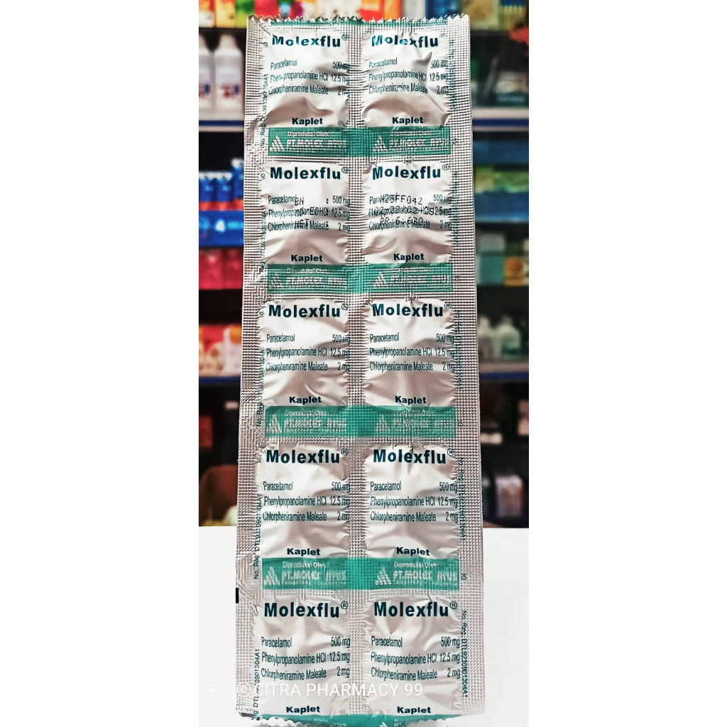 Jual Molexflu 𝟏 𝐒𝐓𝐑𝐈𝐏 𝐈𝐒𝐈 𝟏𝟎 𝐊𝐀𝐏𝐋𝐄𝐓 - Meredakan Demam, Pilek, Bersin ...
