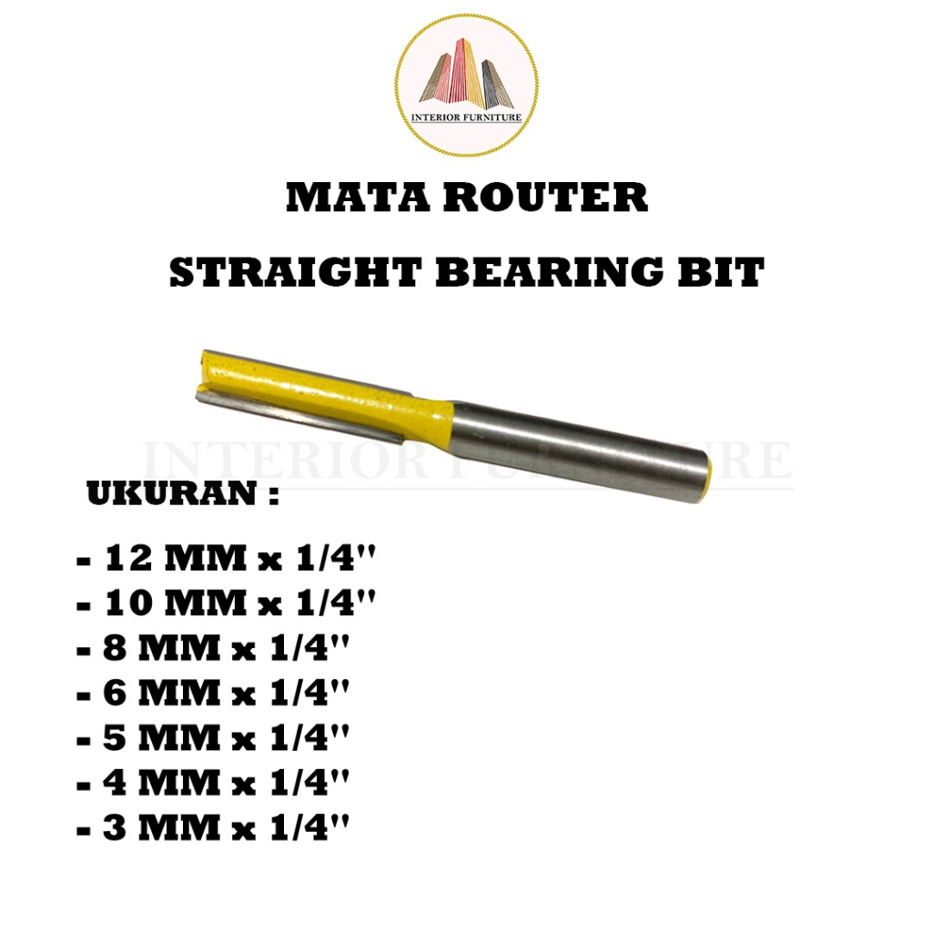Jual Mata Router HPL Trimmer Profil Kayu Straight Bit HPL Kayu Potong ...