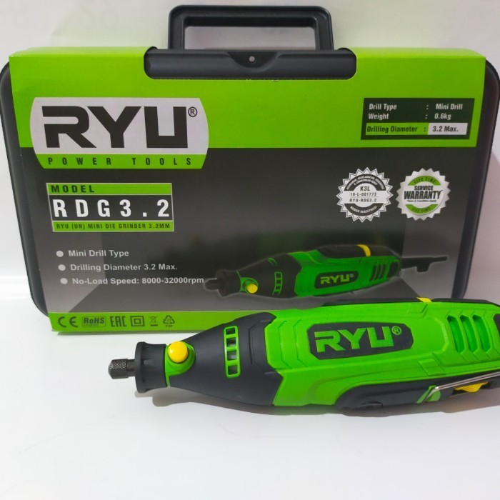 Jual RYU Mini Die Grinder RDG 3.2 Gerinda Mini Alat Tuner | Shopee ...