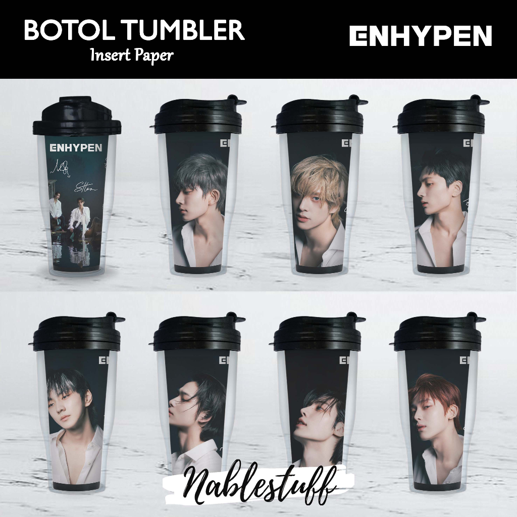Jual Botol Tumbler Enhypen Dark Blood Ver Bite Me // Botol Minum Insert ...