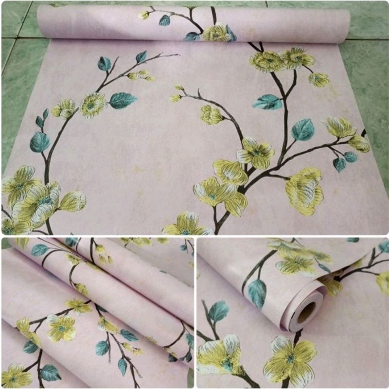 Jual WALLSTICKER DINDING MURAH MOTIF POHON BUNGA KUNING | Shopee Indonesia