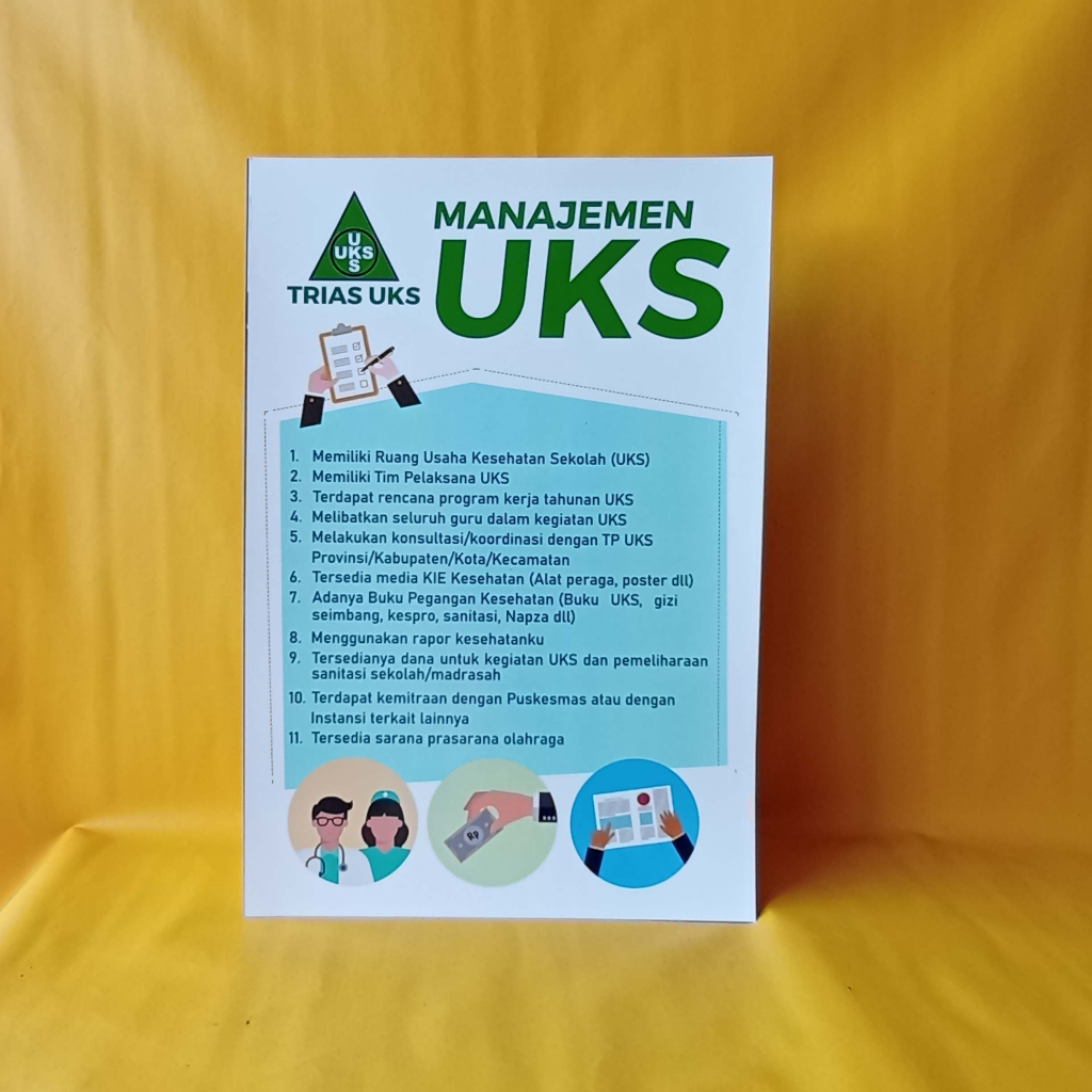 Jual Poster Trias UKS | Poster Manajemen UKS | Poster Sekolah | Poster ...