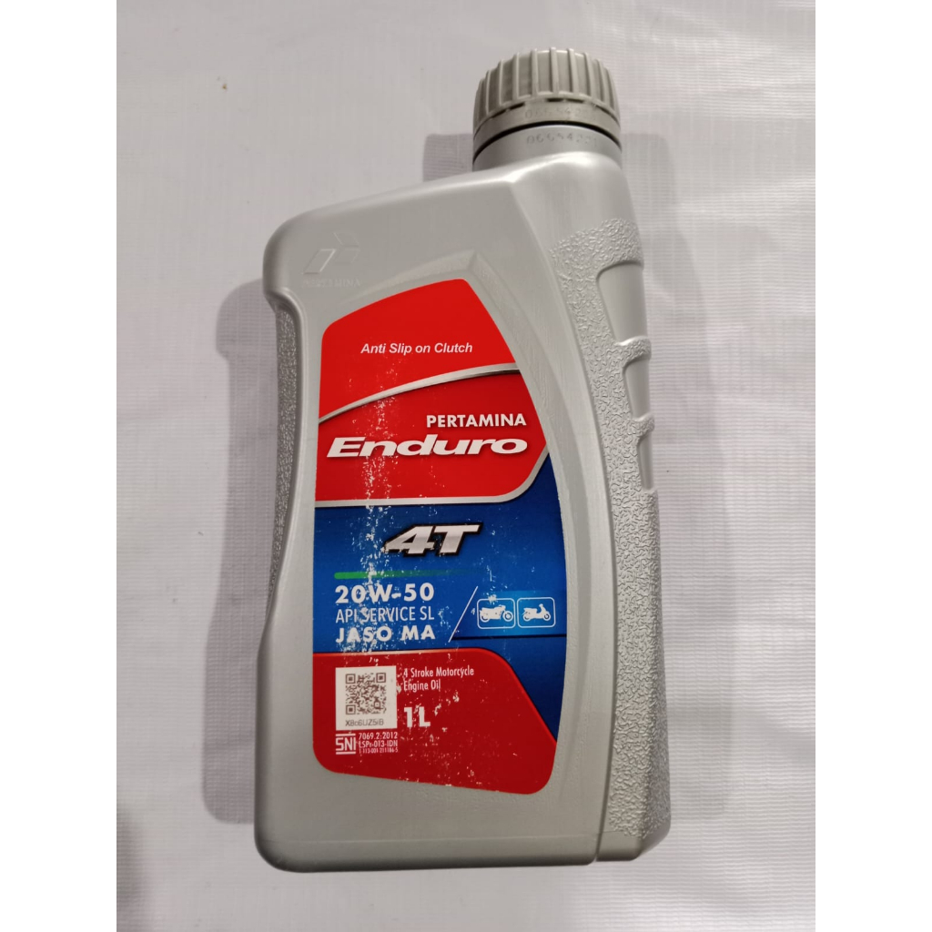 Jual Oli Enduro 4T 20W-50 Oli Mesin Motor 1 Liter Produksi Pertamina Anti Slip | Shopee Indonesia