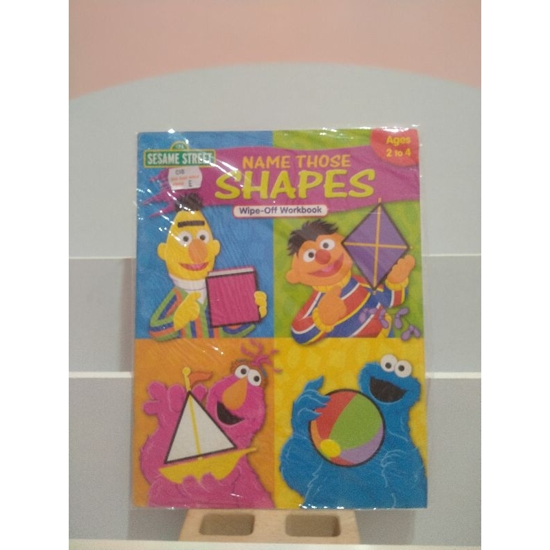 Jual Sesame street learning shape wipe clean book | Shopee Indonesia