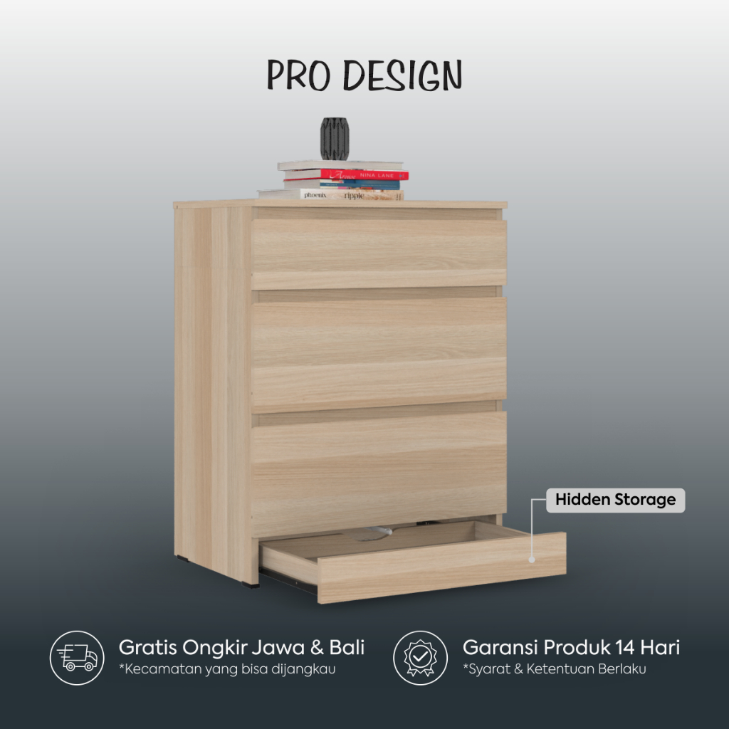 Jual Pro Design Eleven CD 3 Lemari Laci | Shopee Indonesia