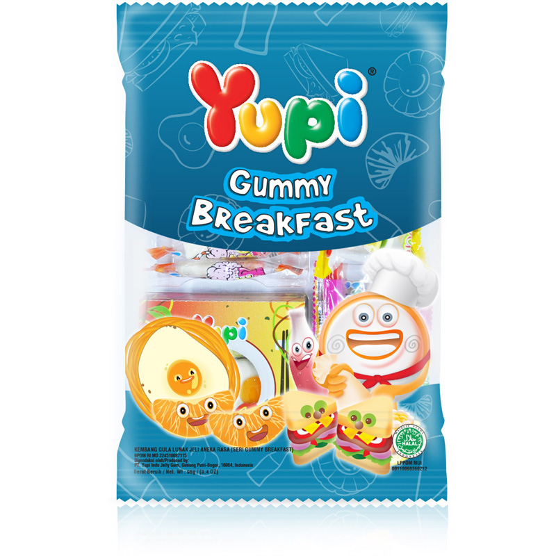 Jual Yupi Gummy Candies Breakfast 95 g | Shopee Indonesia