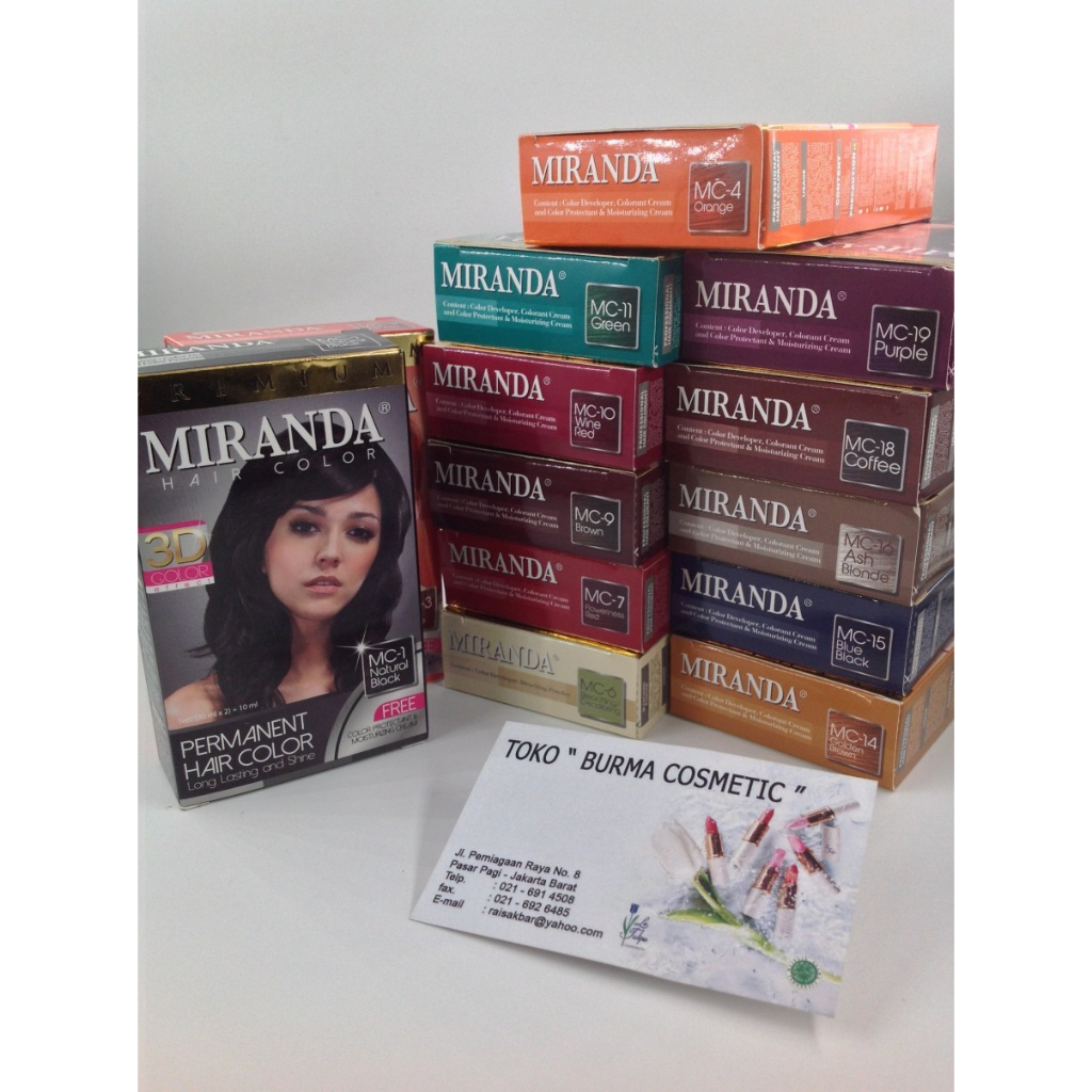 Jual MIRANDA PERMANENT HAIR COLOR MC-6 BLEACHING/DECOLORING | Shopee ...