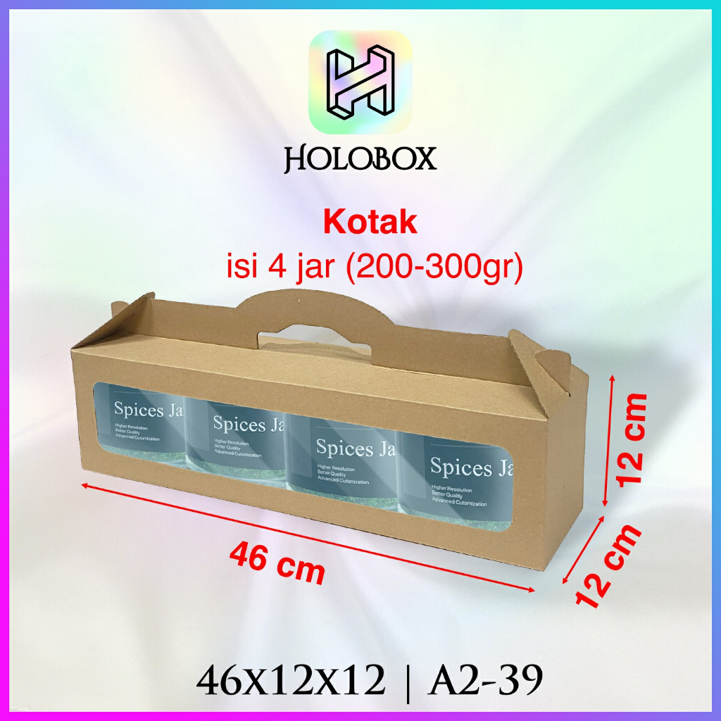 Jual gable box/kotak kue/box packaging/dus tentengan/Uk 21.5x13x23.5/A2 ...