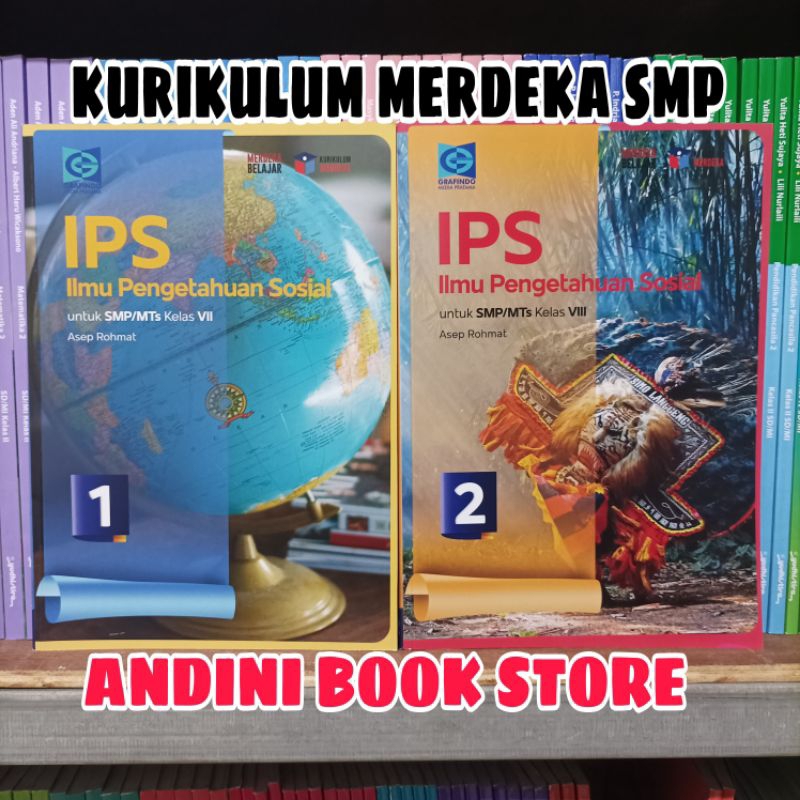 Jual BUKU IPS KELAS 7 8 9 SMP/MTs GRAFINDO KURIKULUM MERDEKA | Shopee Indonesia
