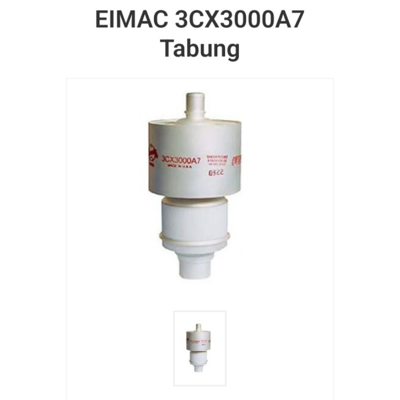 Jual Tabung EIMAC 3CX3000A7 Pemancar RVR | Shopee Indonesia