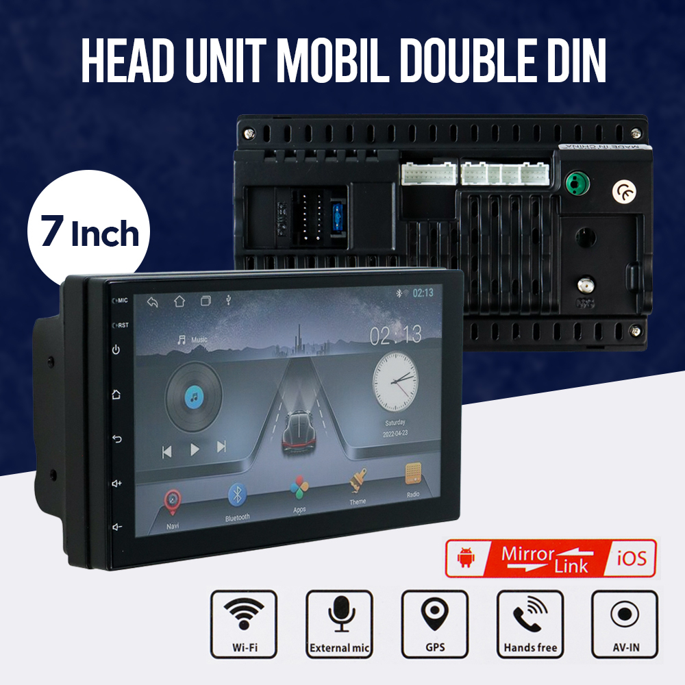 Jual Head Unit Mobil Double Din Media Player HD WIFI GPS Android 7 Inch ...