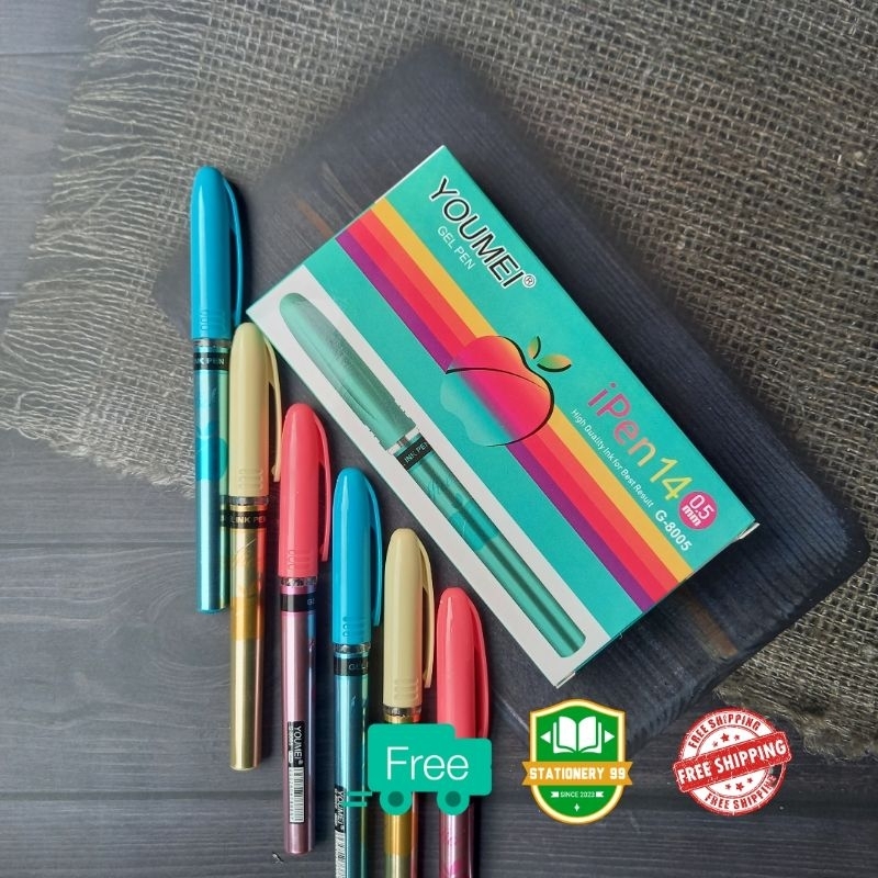 Jual YOUMEI Pen Gel/Pulpen Gel Apel/Ipen x/Pena/Ballpen | Shopee Indonesia