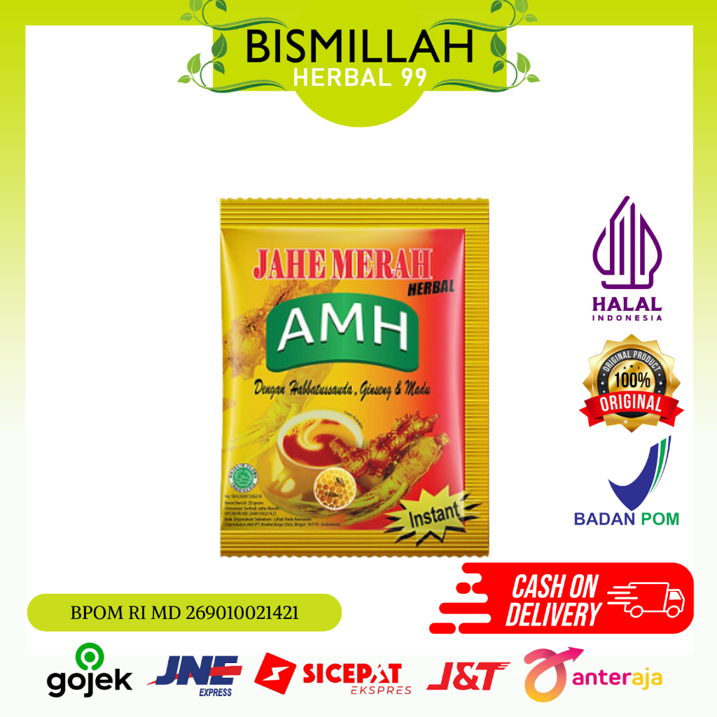 Jual JAHE MERAH AMANAH/AMH/JAHE MERAH AMH SACHET ORIGINAL | Shopee ...