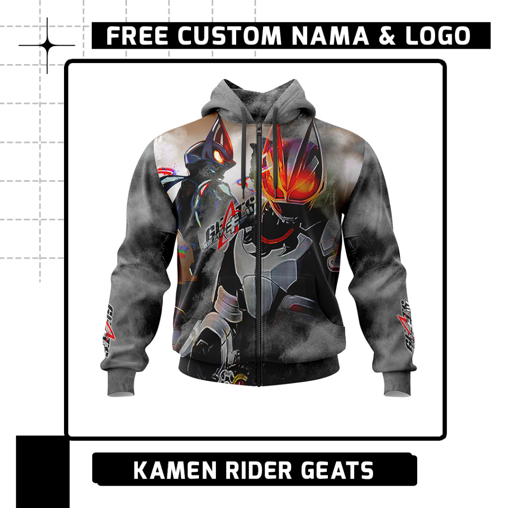 Jual Jaket Hoodie Pria Wanita Serial Jepang Kamen Rider Geats Art 01,02 ...