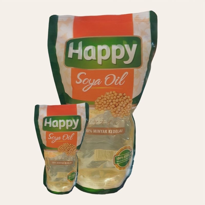 Jual MINYAK GORENG HAPPY SOYA OIL 1L | Shopee Indonesia