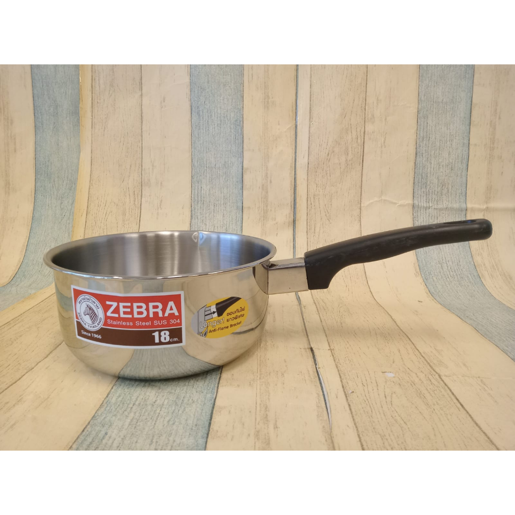 Jual Zebra Stainless Sauce Pan 16cm 18cm 20cm Panci Susu Stainless 1,5 ...