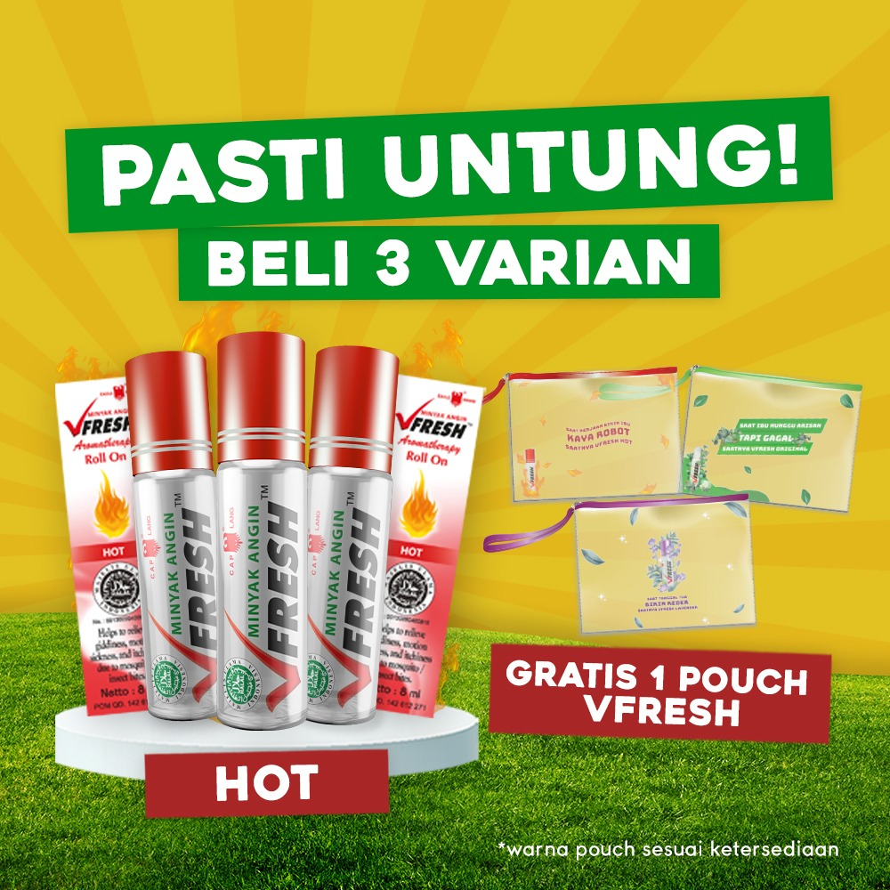 Jual Cap Lang 3 Pcs Vfresh Hot 8ml Gratis 1 Pcs Pouch Vfresh Shopee Indonesia